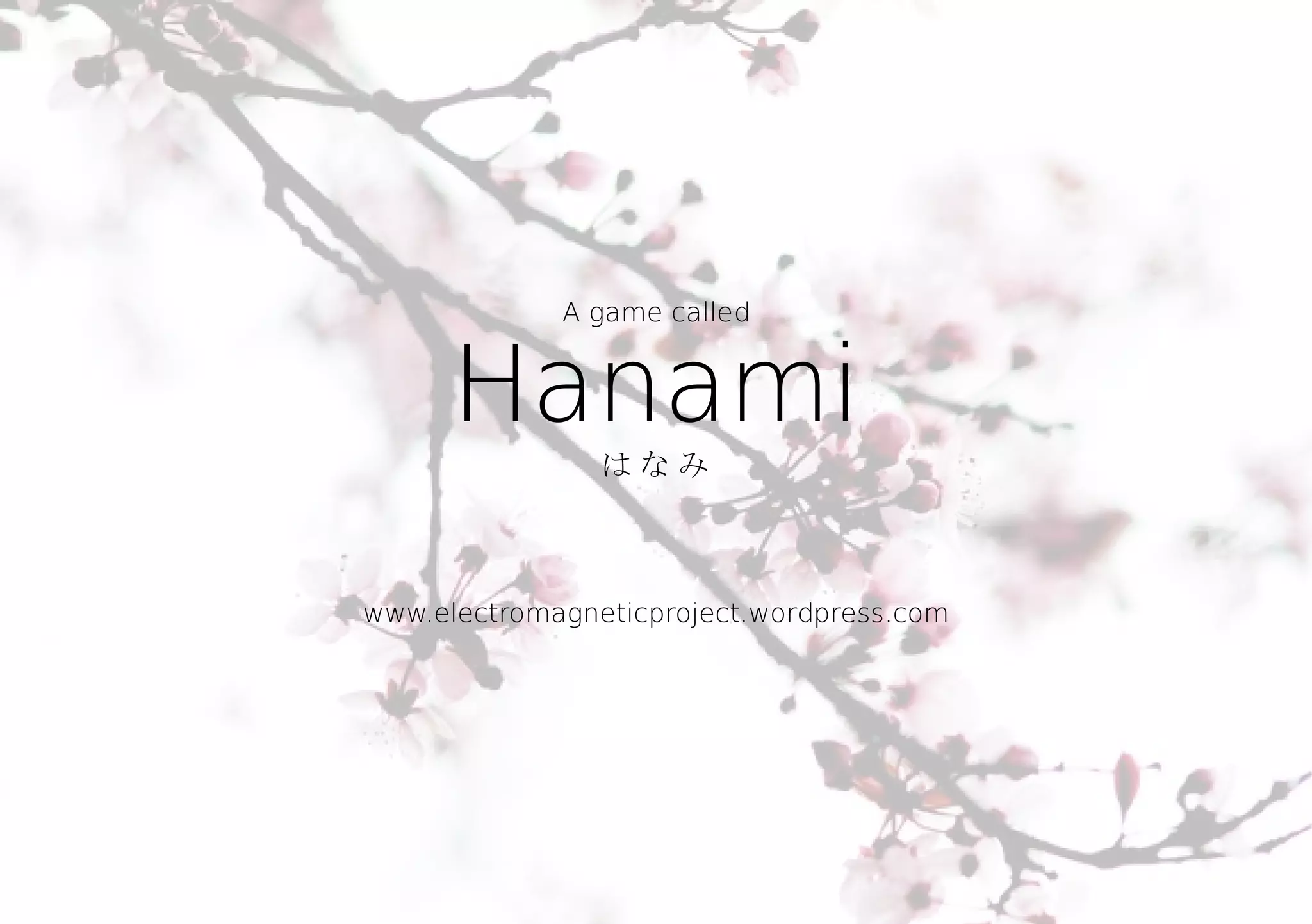 A Game Called Hanami | PDF