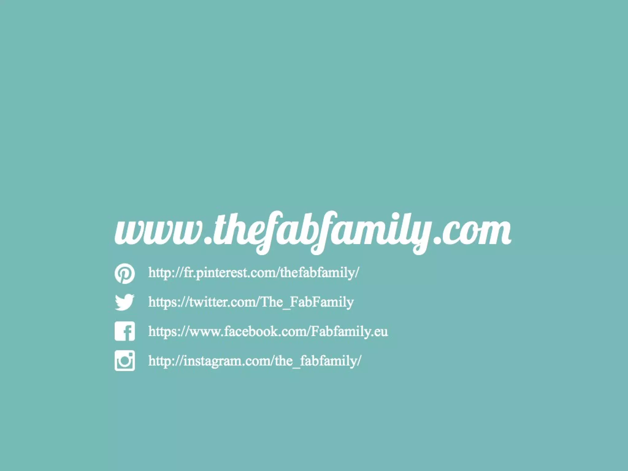 Pecha Kucha, The Fab Family | PPT