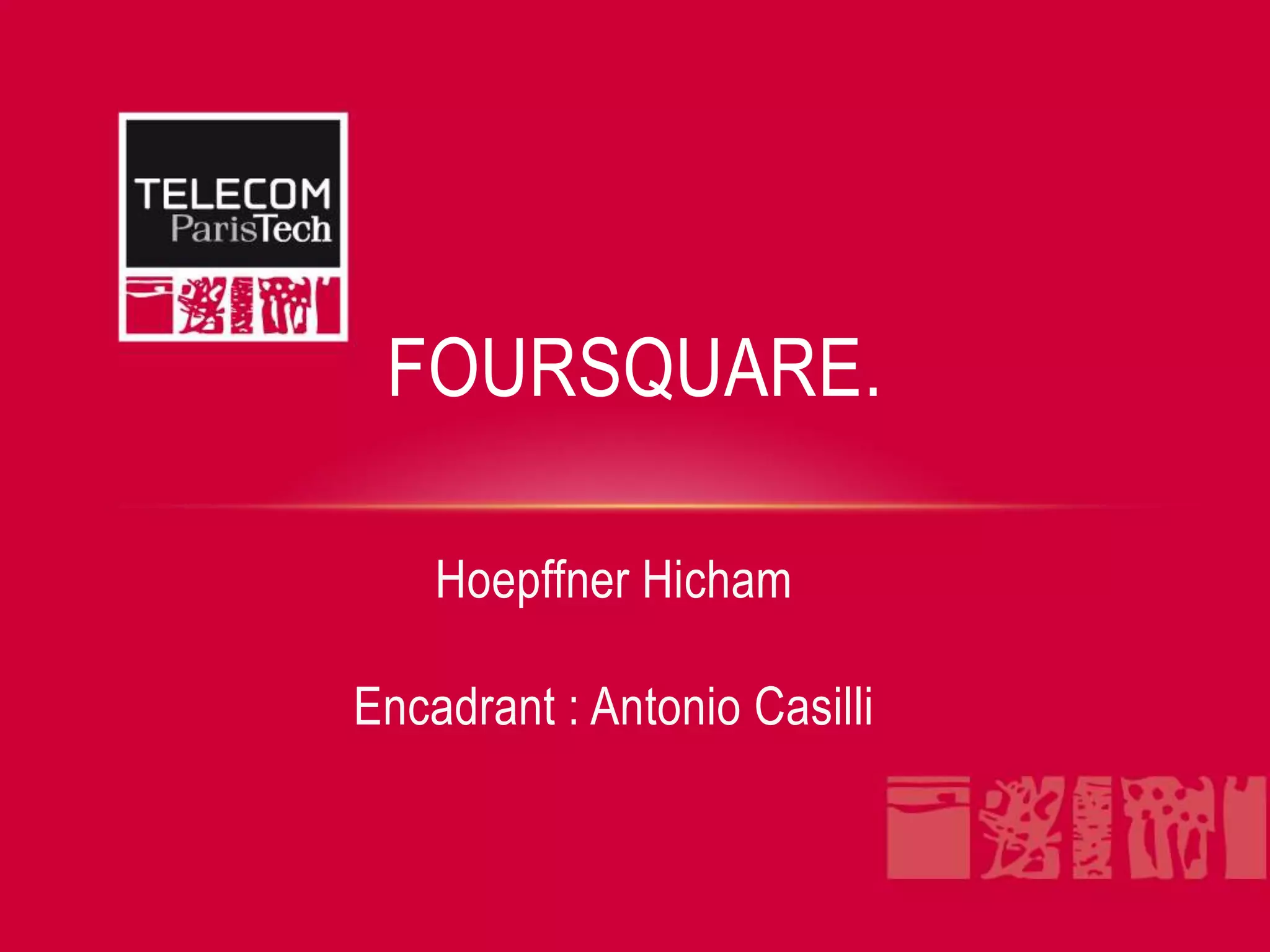 Pecha kucha foursquare hicham hoepffner | PPT