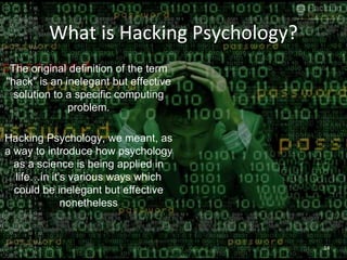 Hacking Psychology | PPTX