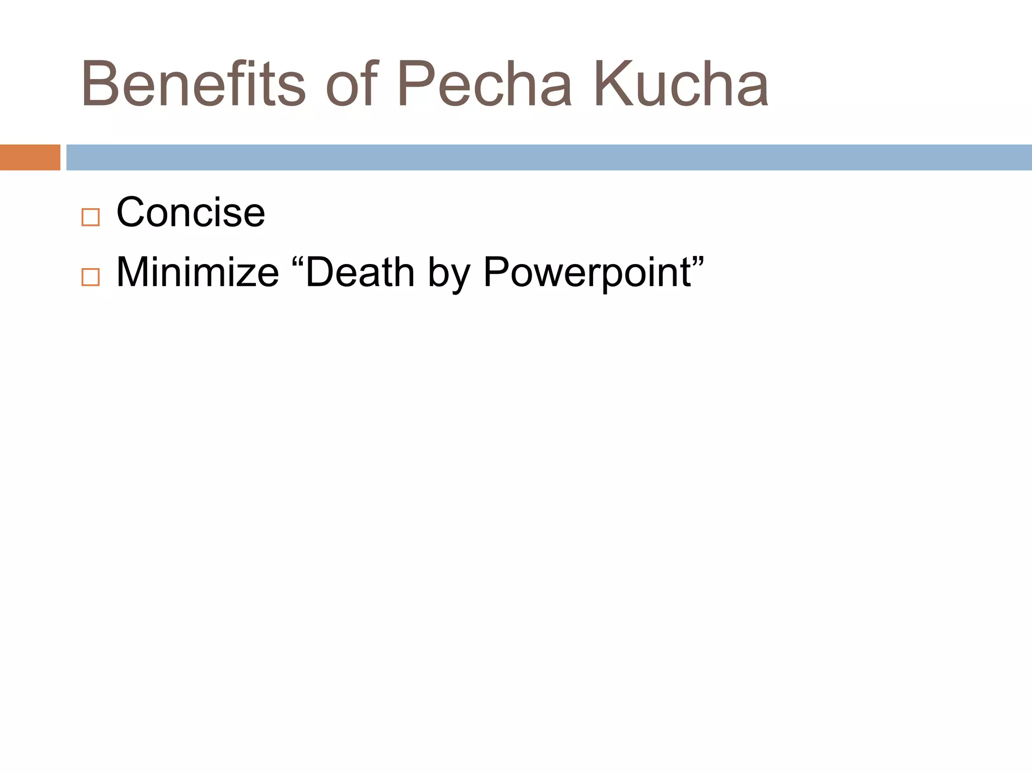 Pecha Kucha tutorial | PPTX
