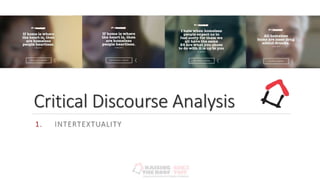 Critical Discourse Analysis | Discursive Practice: 'The Homeless Read ...