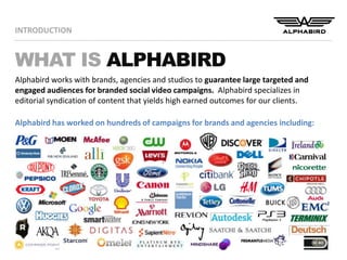 Digiday Agency LA: Alphabird Pecha Kucha | PPTX | Social Networking ...