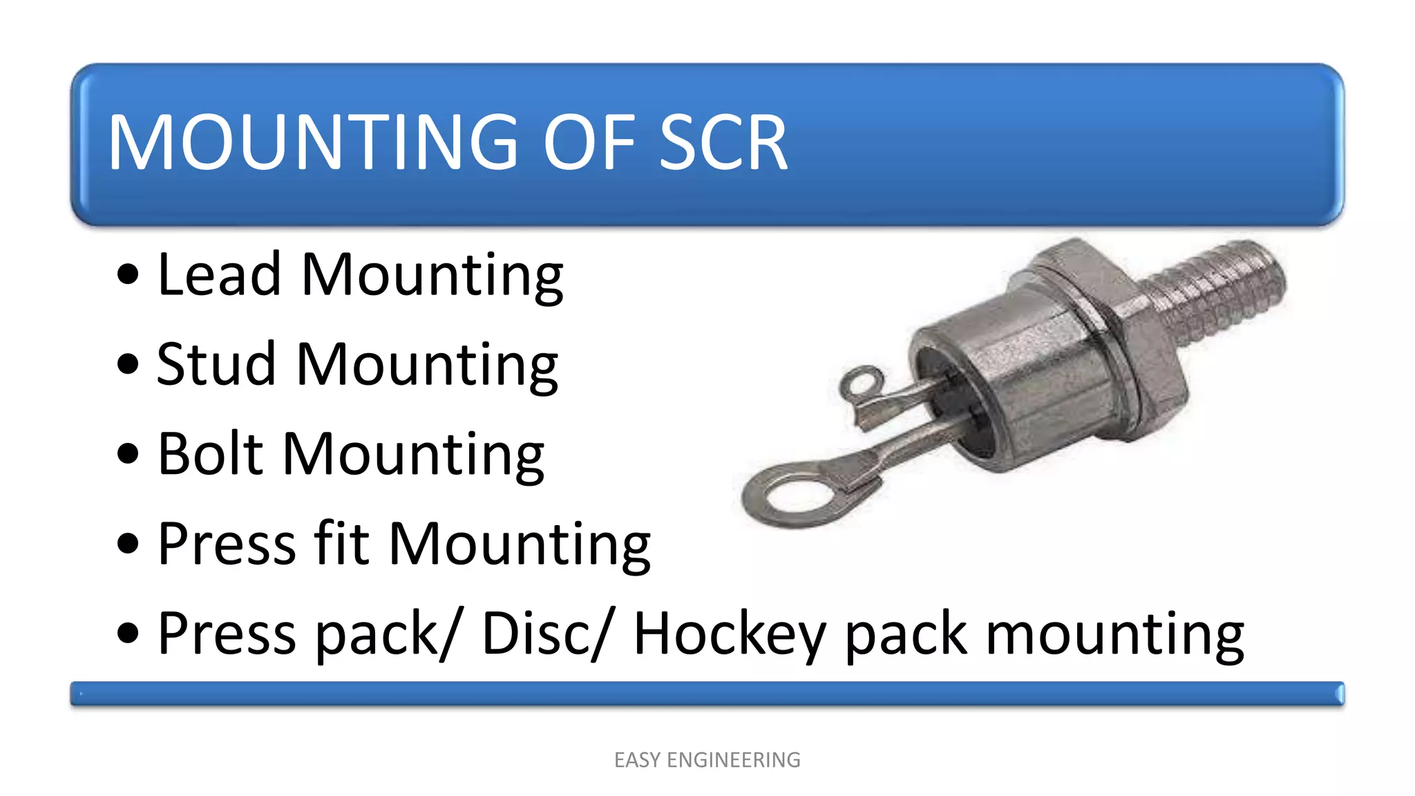 MOUNTING OF SCR | PPTX