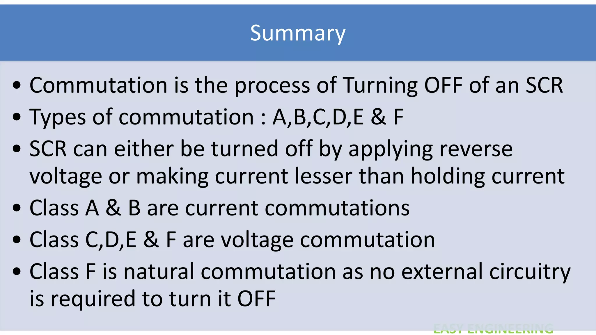 SCR COMMUTATION PART 2 | PPTX