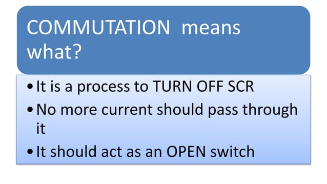 SCR COMMUTATION PART 1 | PPTX