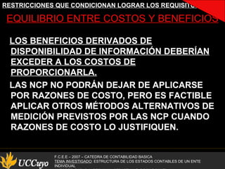 Estructura de los Estados Contables de un Ente Individual | PPT