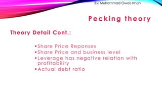 Pecking and tradeoff theory | PPTX