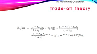 Pecking and tradeoff theory | PPTX