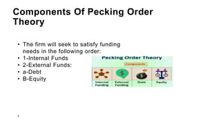 Pecking Order Theory.pptx | Stocks and Bonds | Personal Investing
