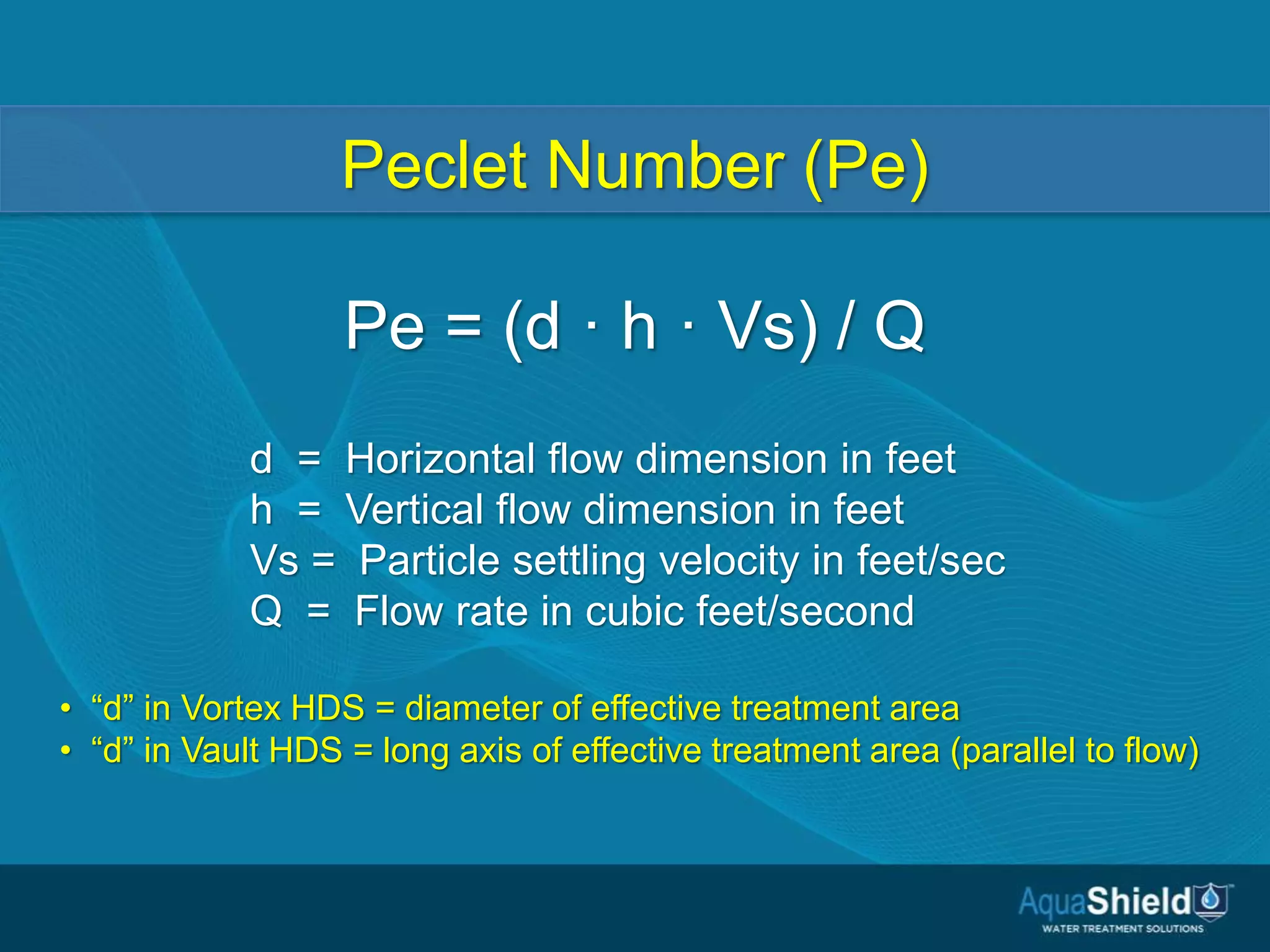Peclet Number HDS Sizing Method for Stormwater Treatment | PPTX