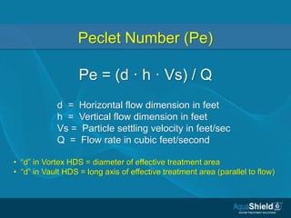 Peclet Number HDS Sizing Method for Stormwater Treatment | PPT