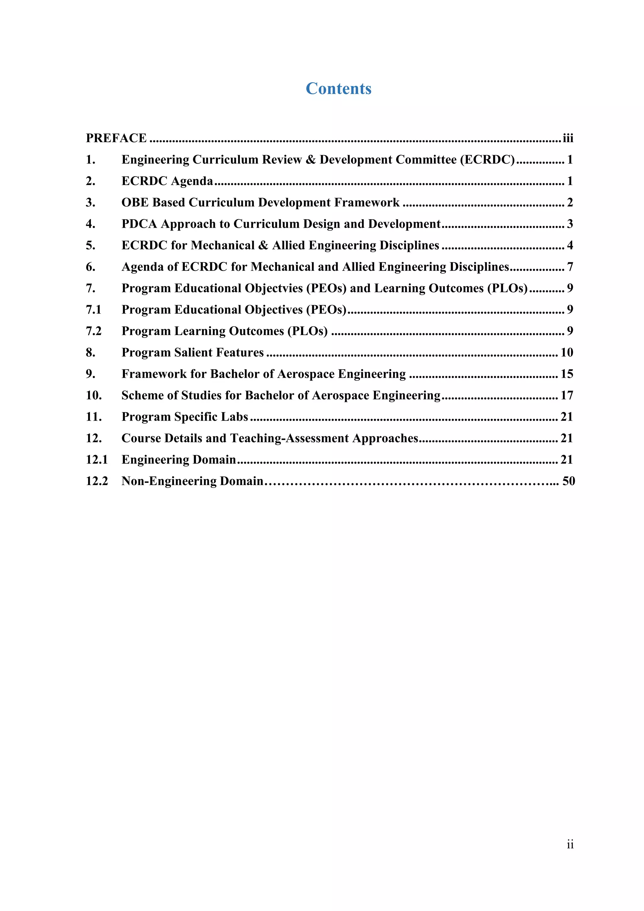 Pec obe aerospace engineering curriculum_2019-8-3 2020 (2) | PDF