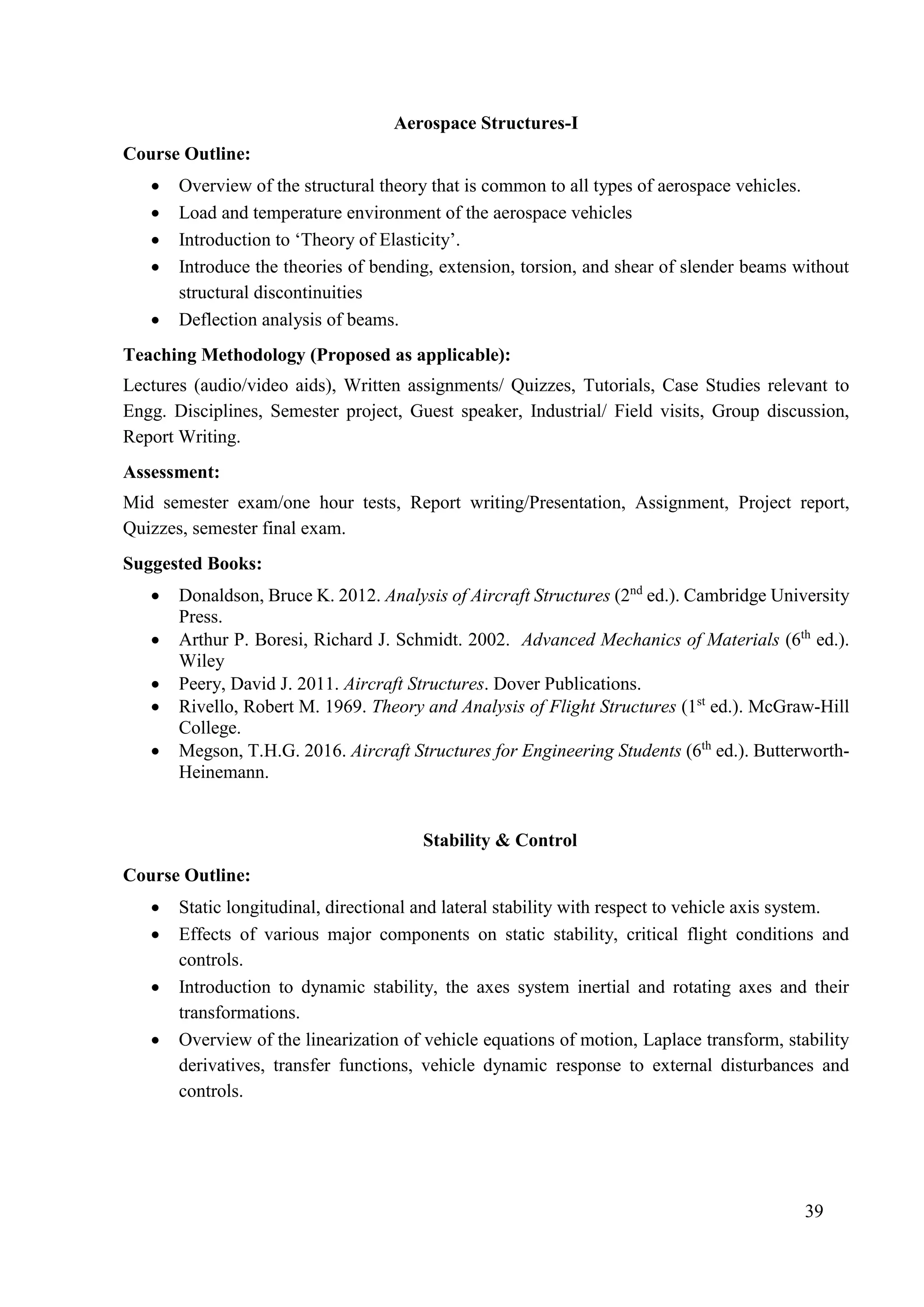 Pec obe aerospace engineering curriculum_2019-8-3 2020 (2) | PDF