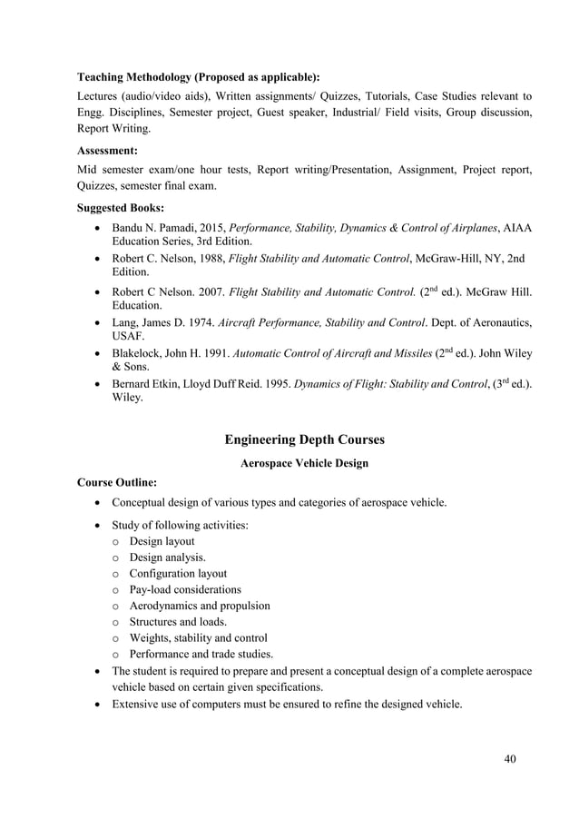 Pec obe aerospace engineering curriculum_2019-8-3 2020 (2) | PDF