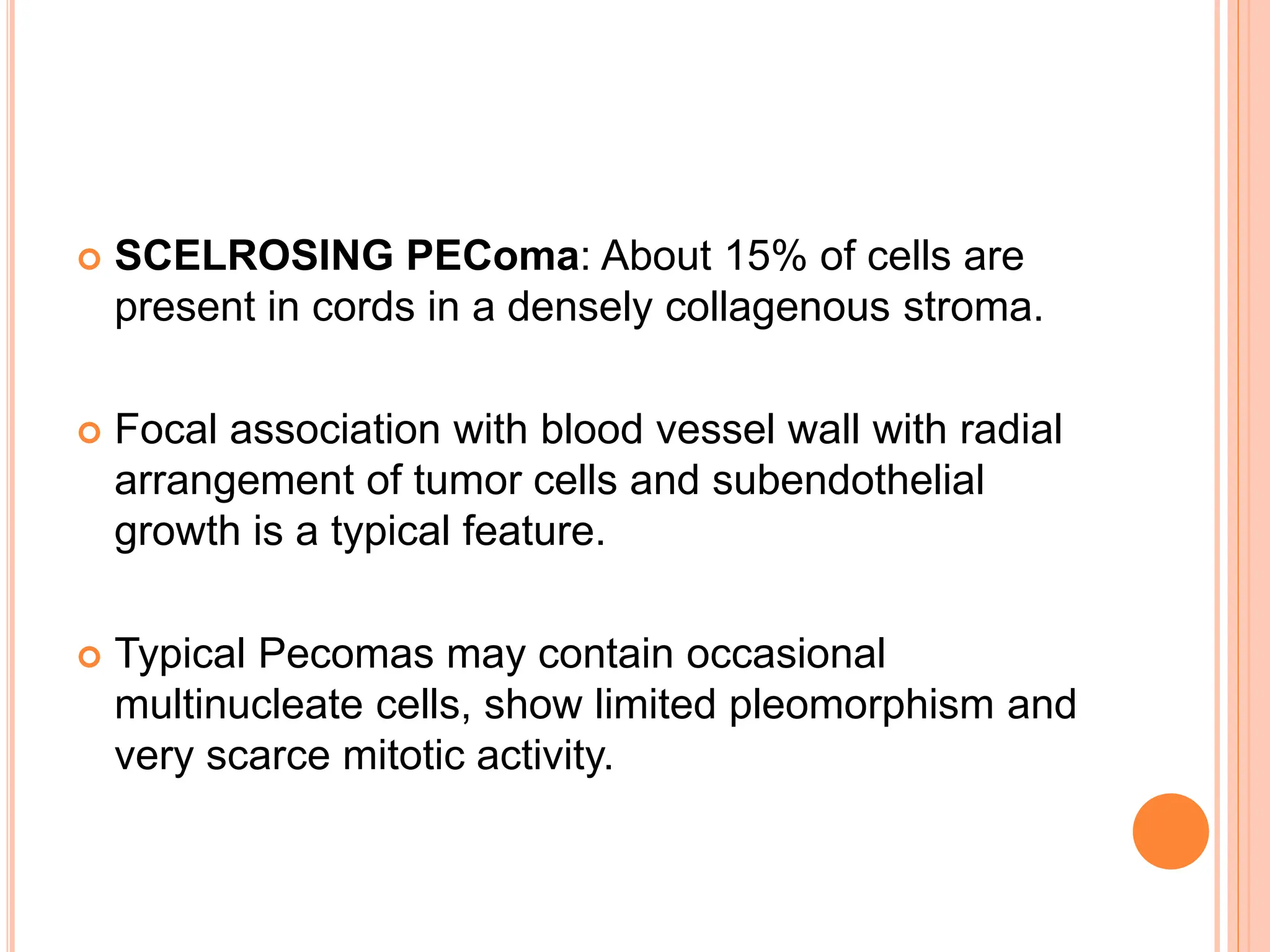 Perivascular Epithelioid Cell Tumors ( PEComa) of GIT | PPT