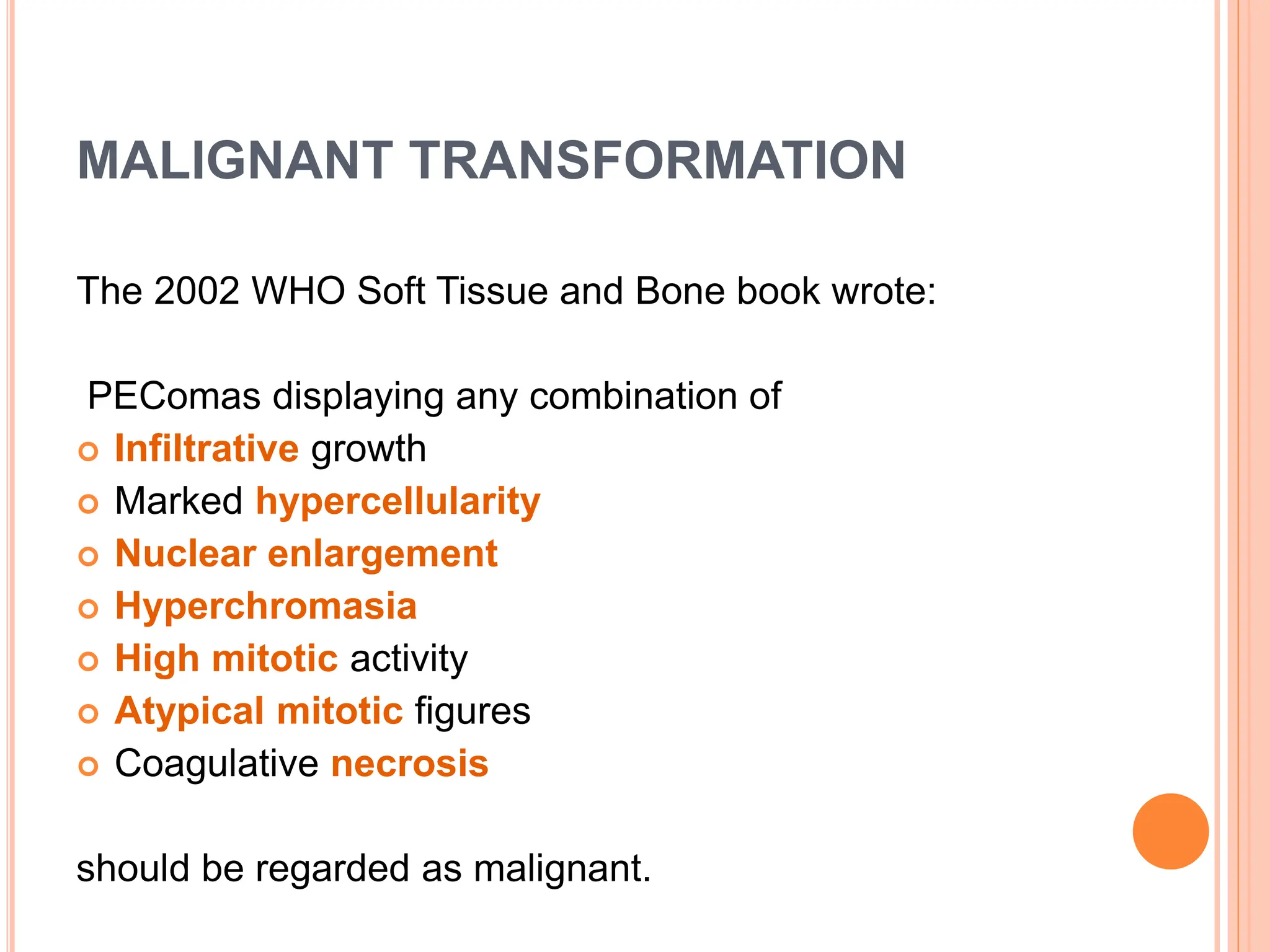 Perivascular Epithelioid Cell Tumors ( PEComa) of GIT | PPTX