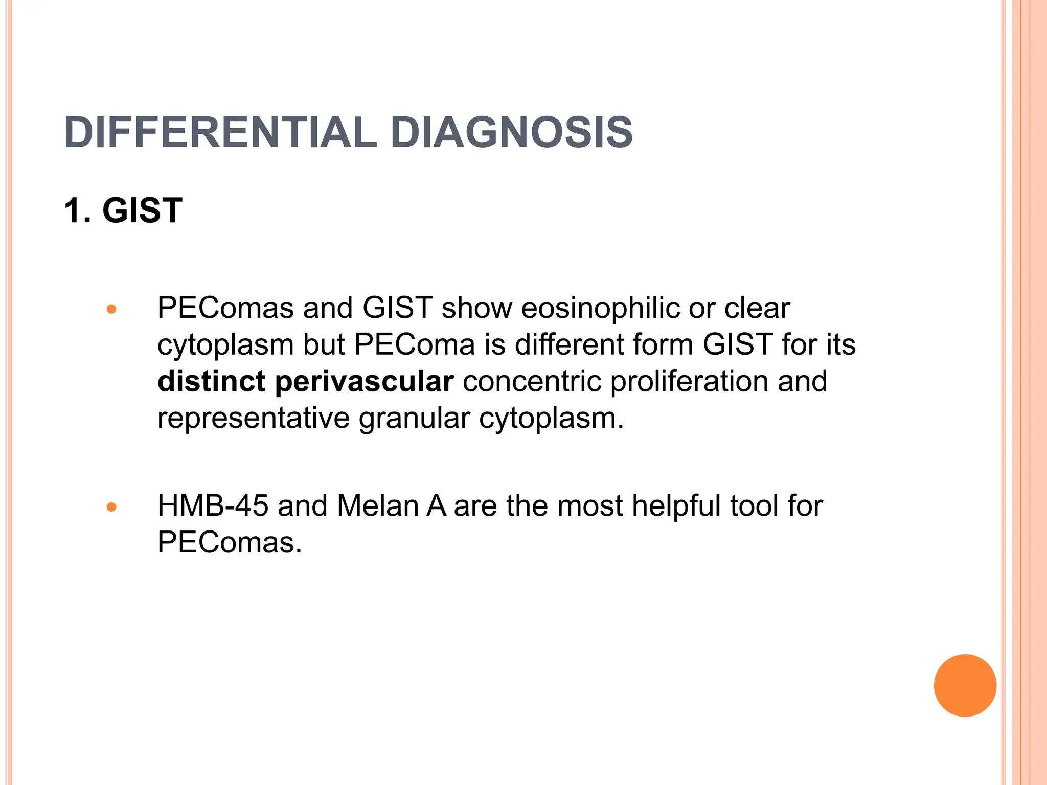Perivascular Epithelioid Cell Tumors ( PEComa) of GIT | PPTX