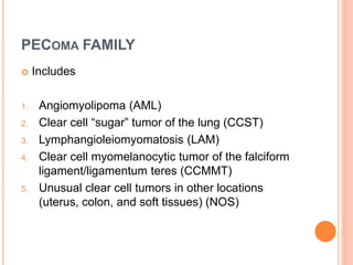 Perivascular Epithelioid Cell Tumors ( PEComa) of GIT | PPT