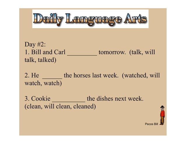 Pecos bill grammar | PPT