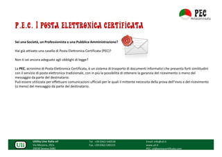 PEC - Posta Elettronica Certificata | PPT