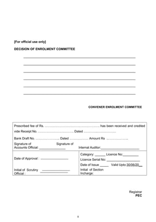 Pec registration | DOC