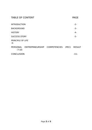 Pec report sample | PDF