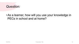 PECs.powerpt entrepreneurial competencies | PPTX