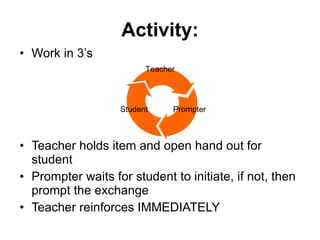 Setting up PECS in the classroom | PPT