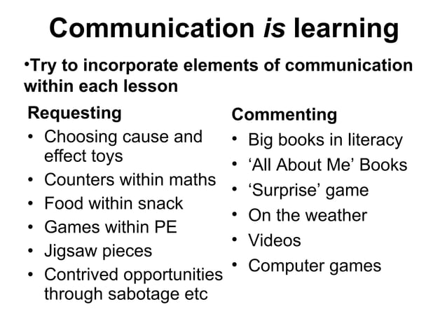 Setting up PECS in the classroom