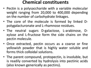 Pectin- Carbohydrate from fruits | PPTX