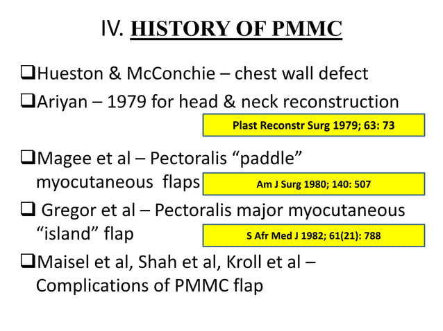 Pectoralis Major Myocutaneous Flap in Head and Neck Reconstruction | PPTX