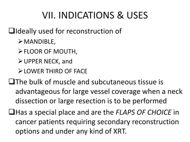 Pectoralis Major Myocutaneous Flap in Head and Neck Reconstruction | PPTX