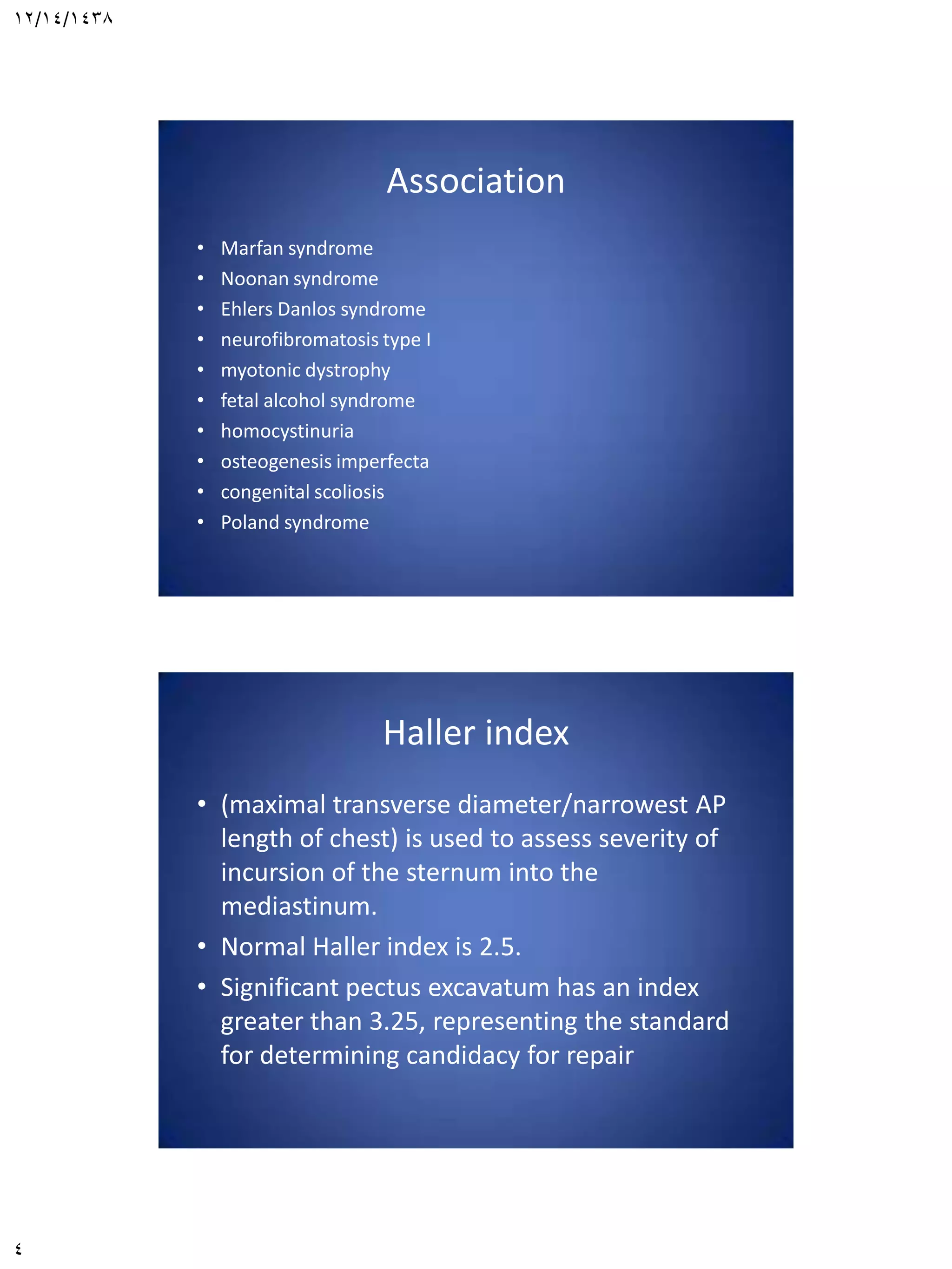 Pectus excavatum | PDF