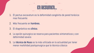 Pectus excavatum: una revisión a la literatura | PDF