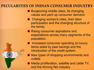 PECULIARITIES & CHARACTERISTICS OF INDIAN CONSUMER | PPTX