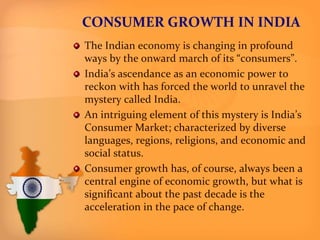 PECULIARITIES & CHARACTERISTICS OF INDIAN CONSUMER | PPTX