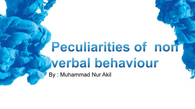 Peculiarities of Non-Verbal Behavior | PPT