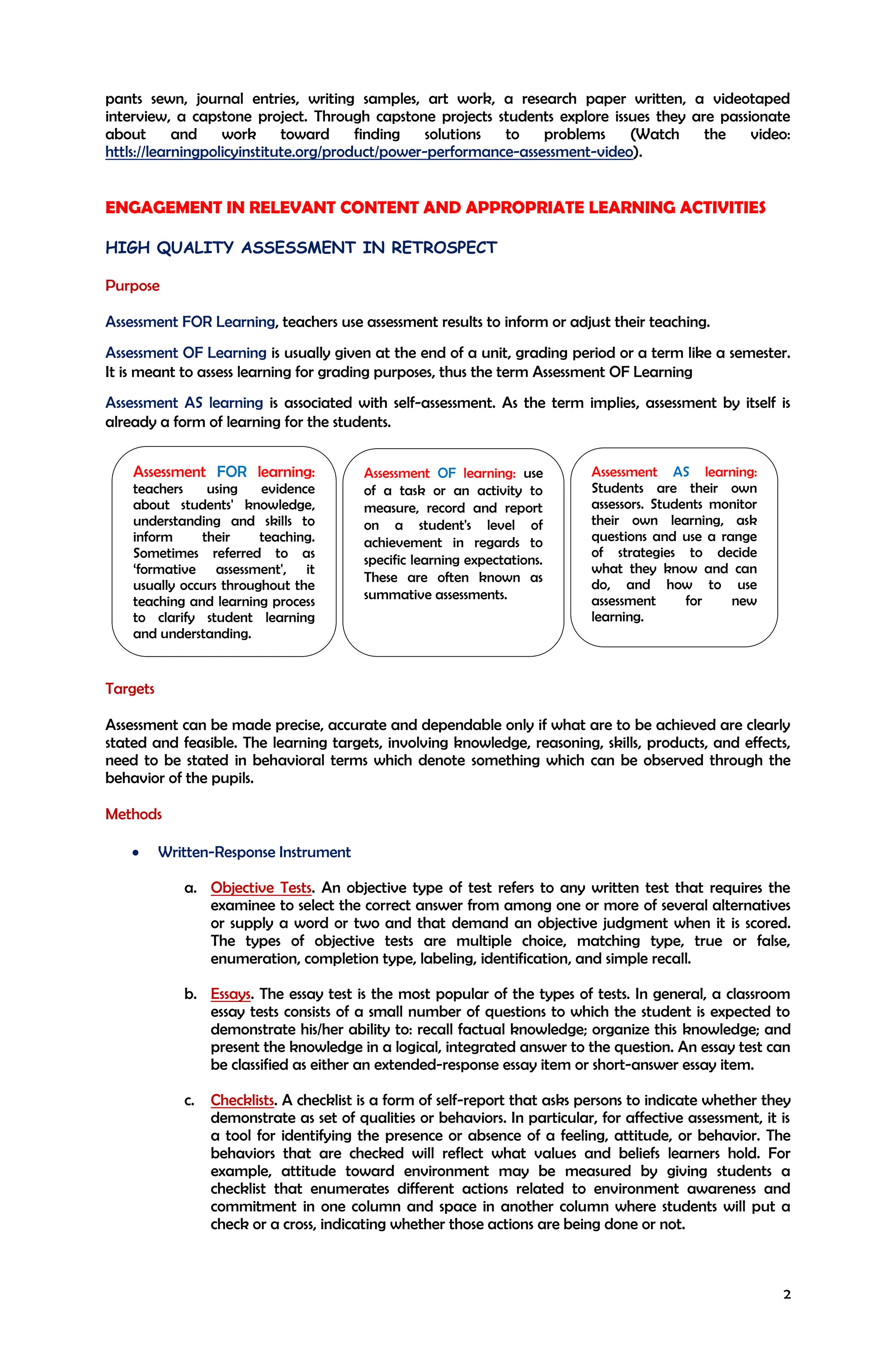 PED-107-B-UNIT-1. Assessment 1 for BSED students | PDF