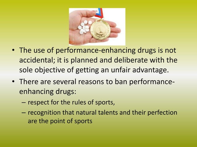 Performance Enhancing Drugs | PPTX | Substance Abuse | Diseases and ...
