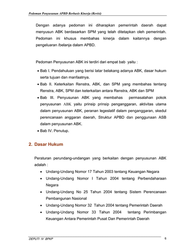 Pedoman penyusunan ABK | PDF