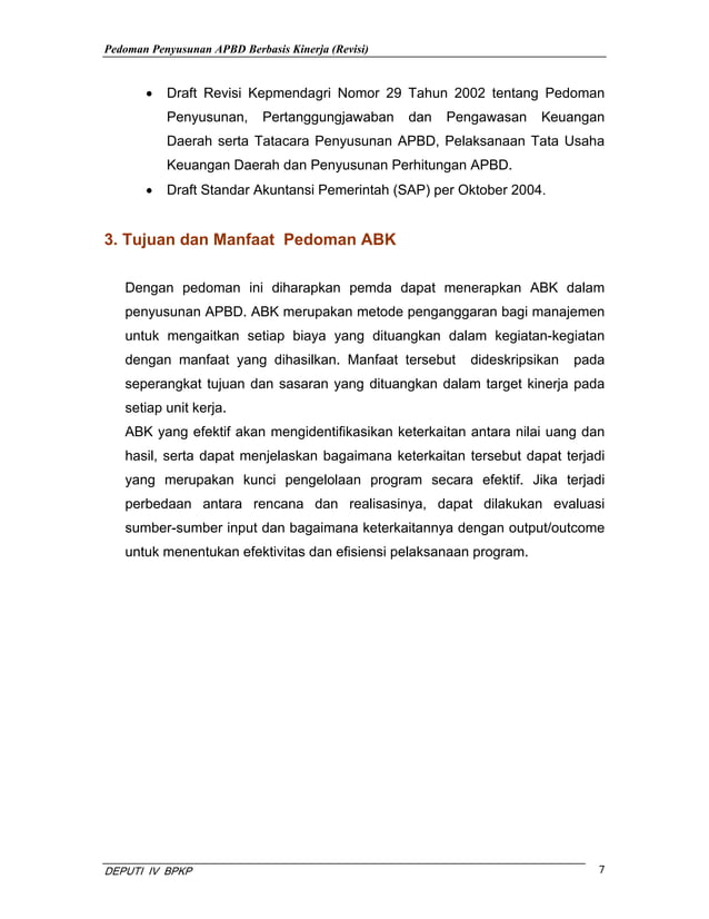 Pedoman penyusunan ABK | PDF