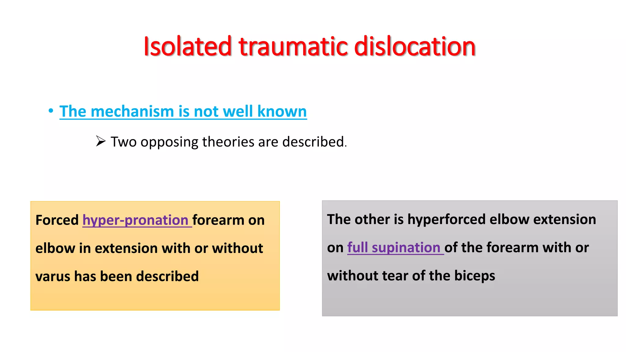 Pediatric Radial head dislocation | PPTX
