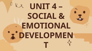 Socio-Emotional Development and Stages by Freud, Erikson, B | PPTX