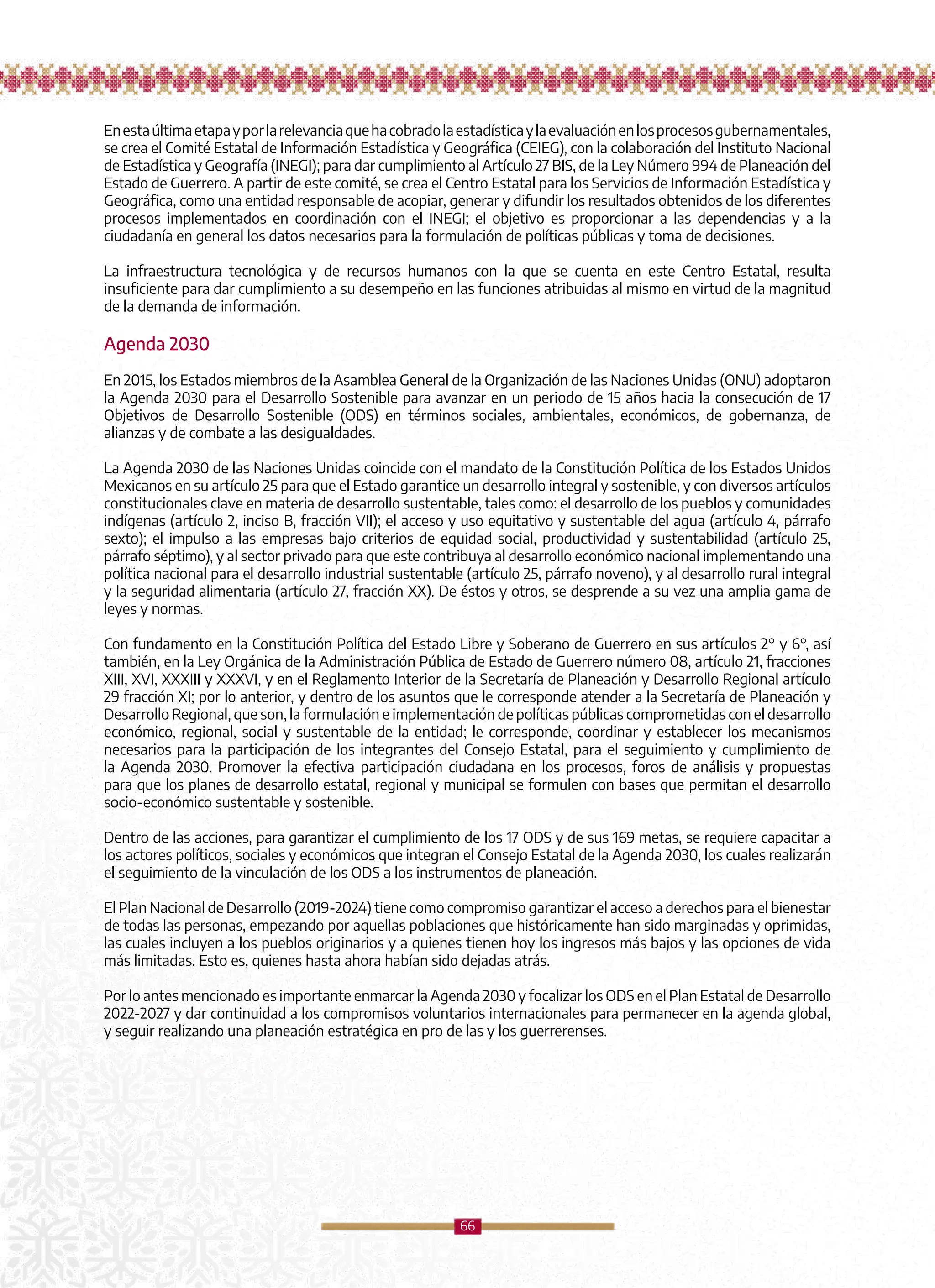 Plan Estatal de Desarrollo del estado de Guerrero 2022-2027 | PDF