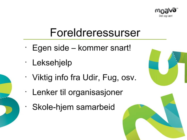 Pedagogisk bruk av Moava.org