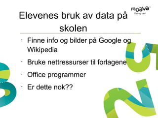 Pedagogisk bruk av Moava.org