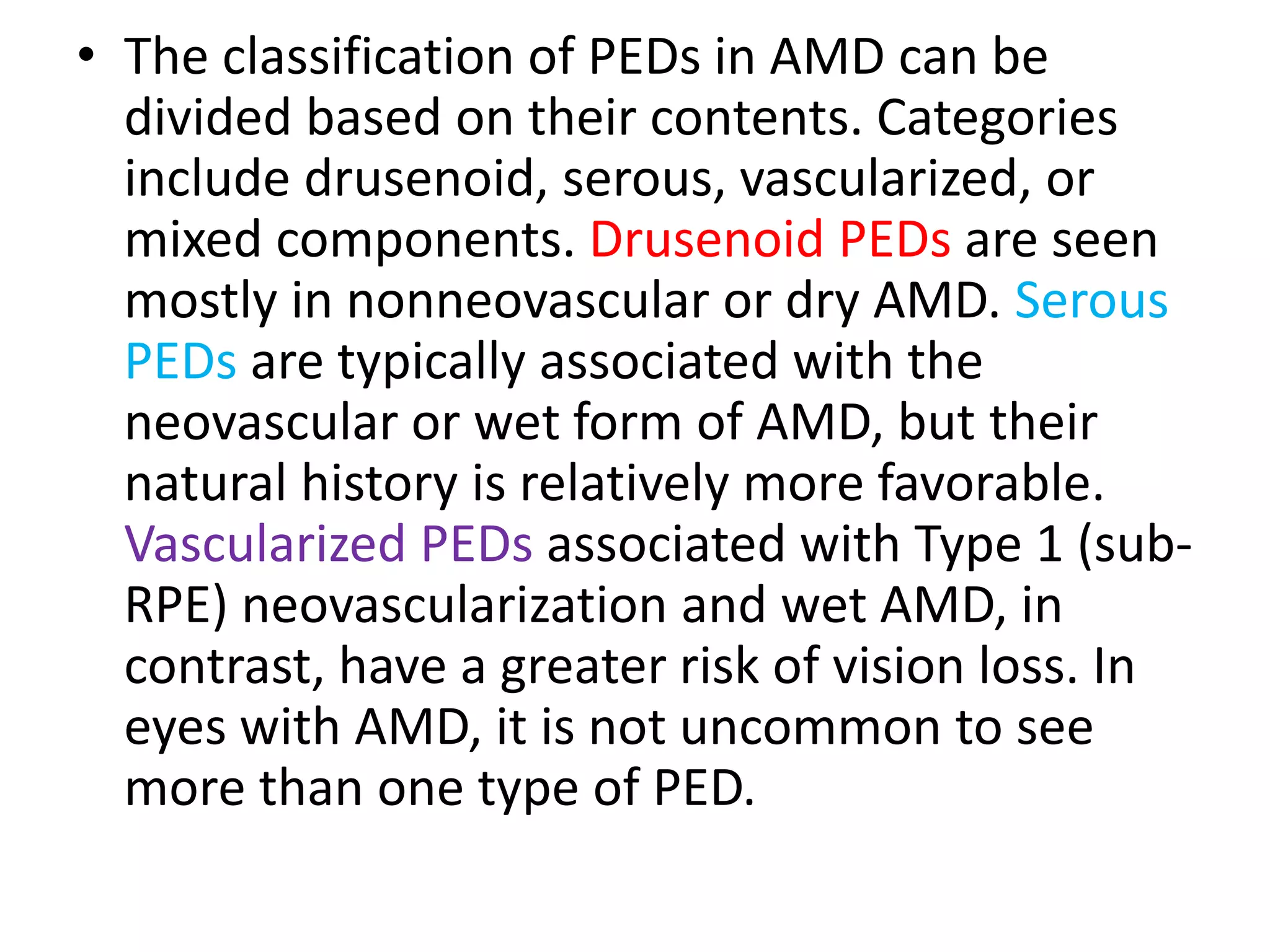 Pigment epithelial detachment (PED) | PPTX