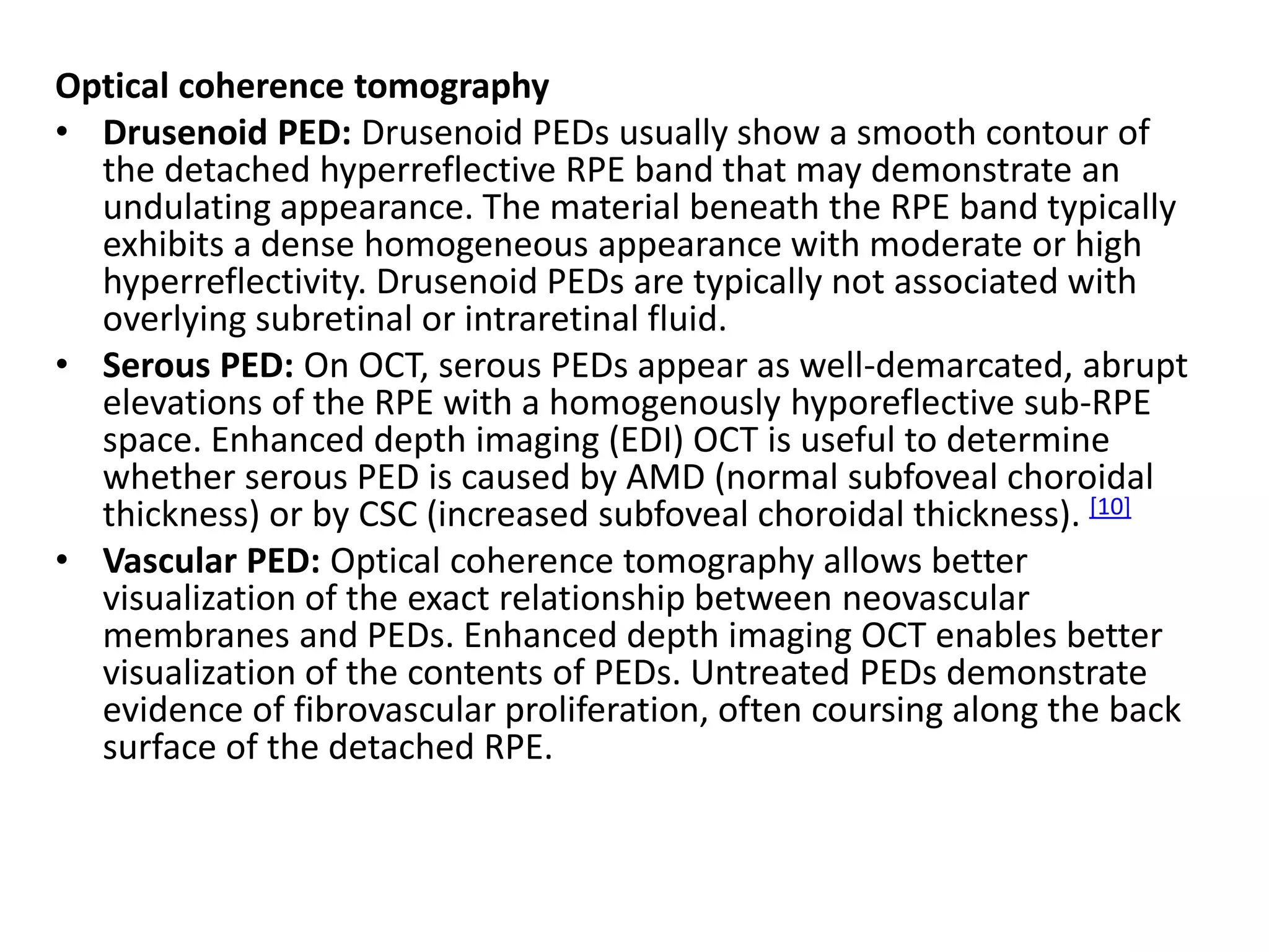 Pigment epithelial detachment (PED) | PPTX