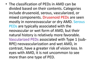 Pigment epithelial detachment (PED) | PPTX